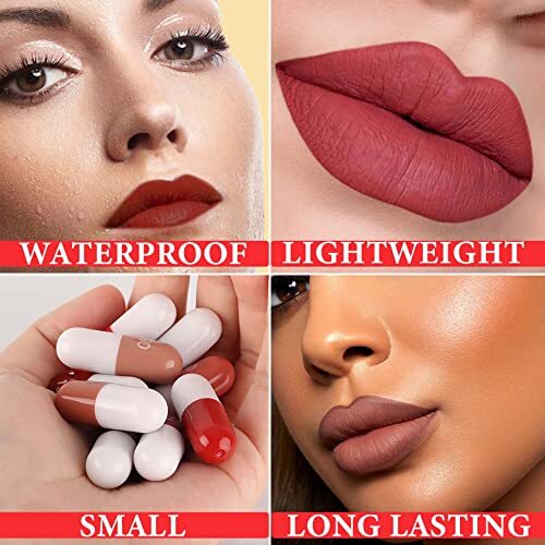 18 Pcs Capsule Pills Lipstick Long Lasting Wear Waterproof Lipstick | eBay
