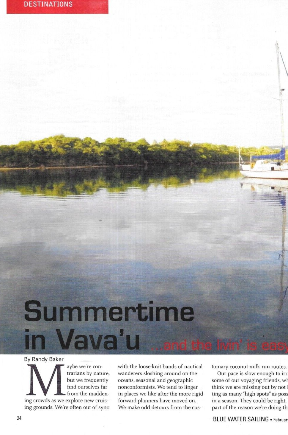 Blue Water Sailing Magazine South Pacific Paradise Catalina Boat Test ...