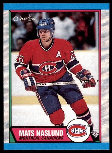 1989-90 O-Pee-Chee Mats Naslund . Montreal Canadiens #118 | eBay