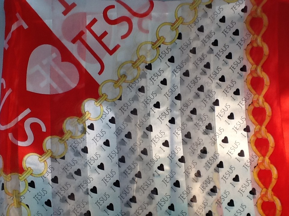 8 I LOVE JESUS 8 Religious Christian Church Scarf Item Scarves ...