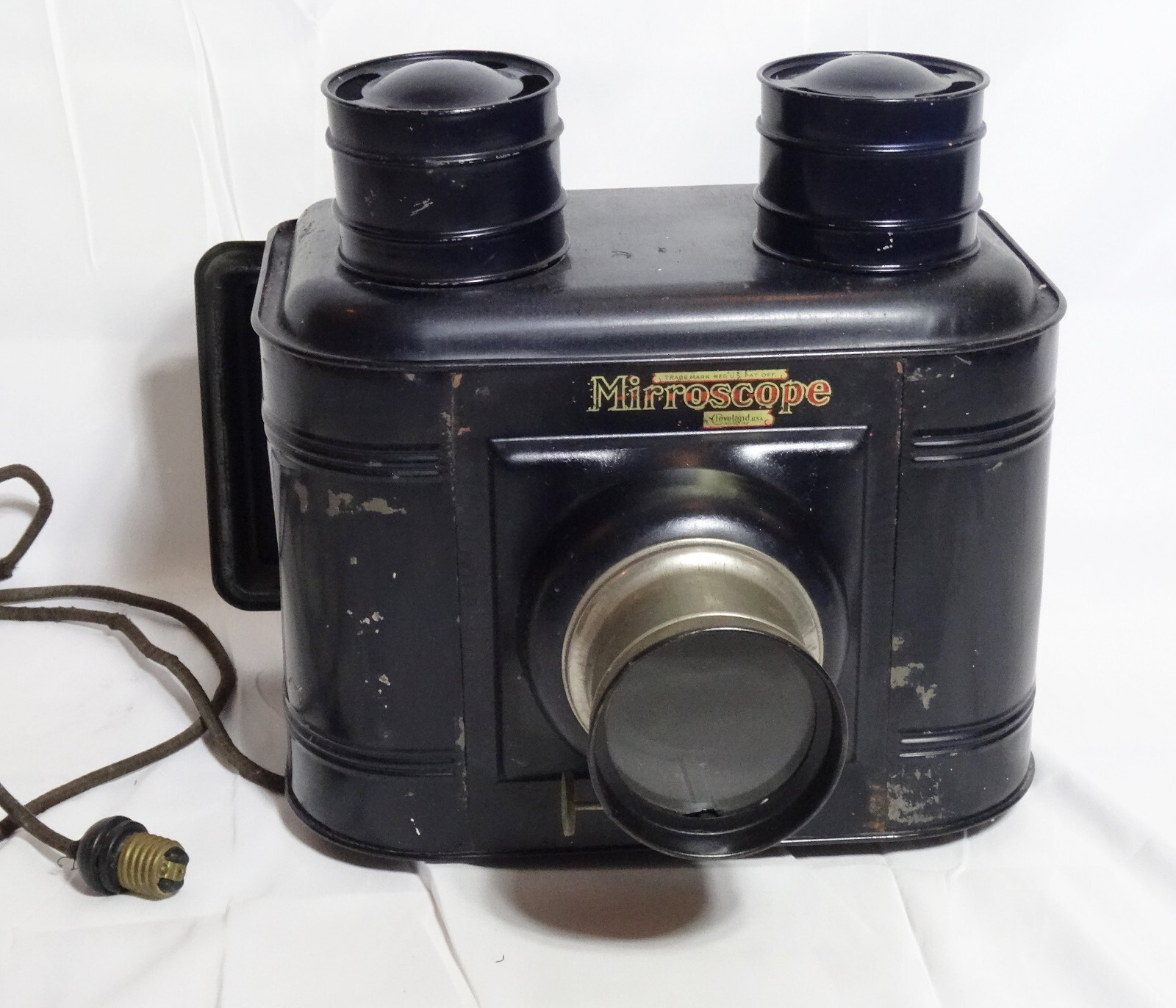 ANTIQUE MIRROSCOPE CLEVELAND MAGIC LANTERN POST CARD PROJECTOR | eBay