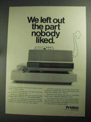 1968 Friden 9020 Postage Meter Ad - Nobody Liked | eBay