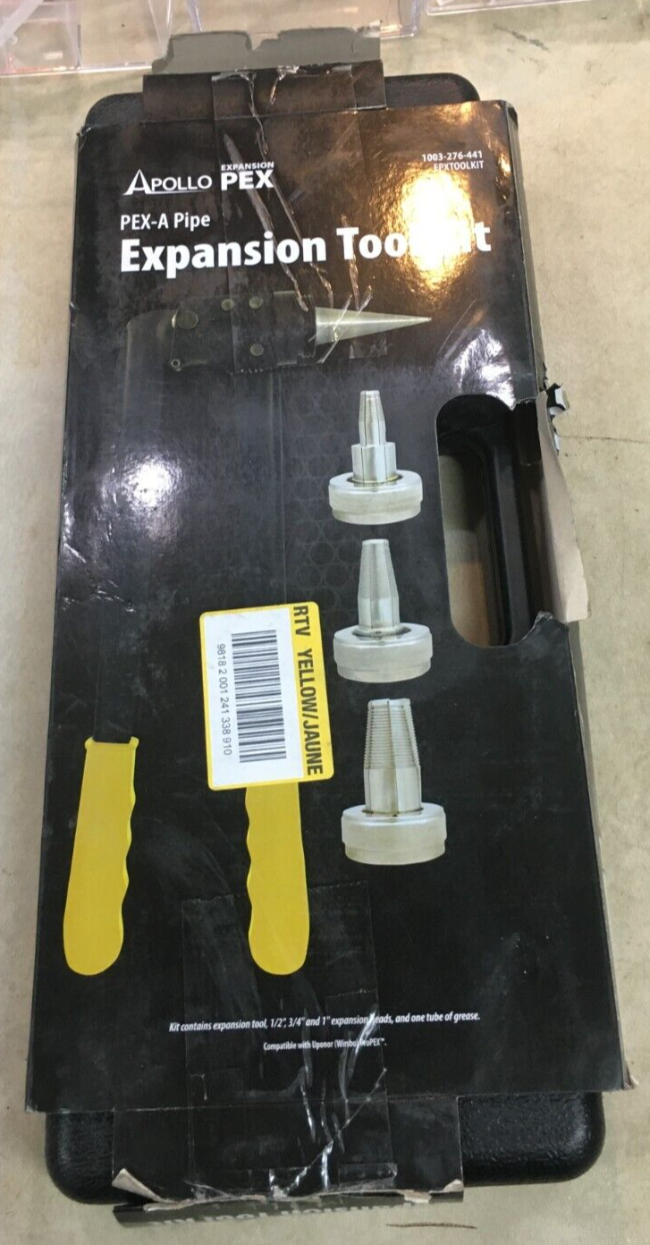 Apollo PEX-A Expansion Tool Kit with 1/2", 3/4" and 1" Expander Heads ...
