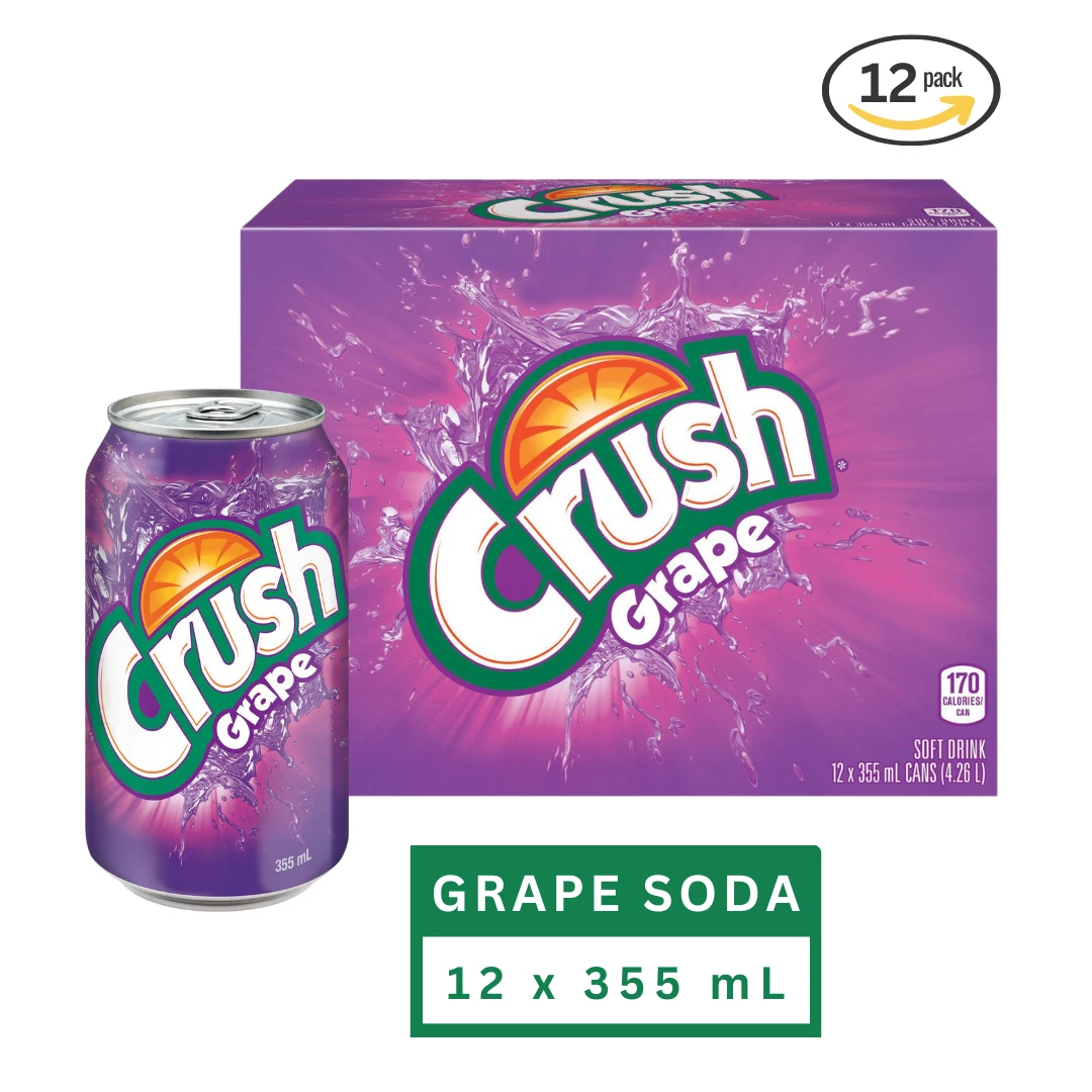 Grape Crush Soda Can