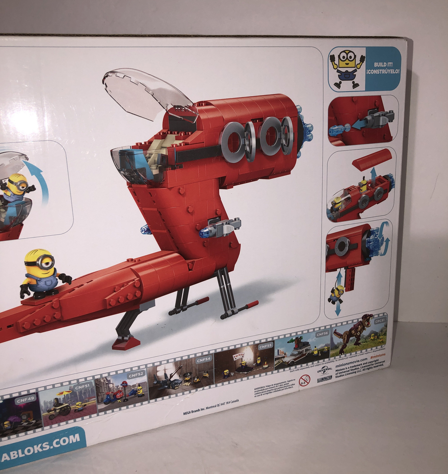 Mega Bloks Minions Supervillain Jet Super Villain Jet 472 Piece Brand ...
