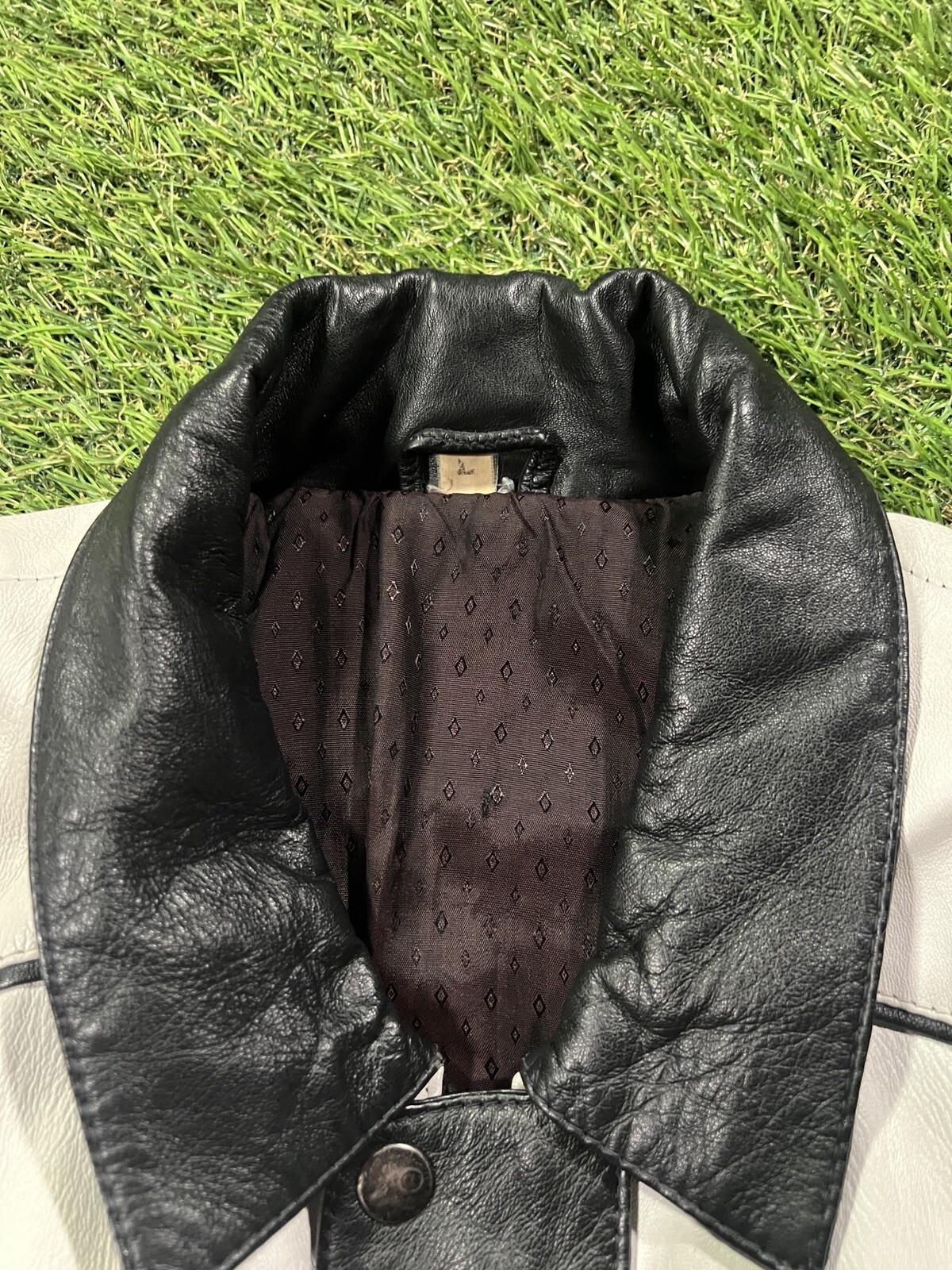 Vintage Mercedes Benz Leather Racing Jacket RARE Adul… - Gem