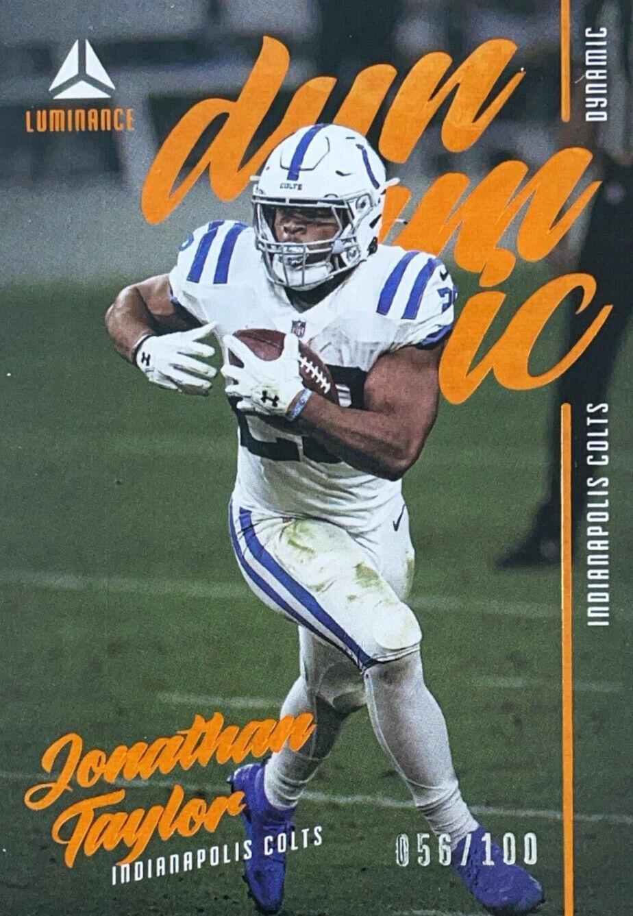 2021 Panini Luminance - Dynamic Jonathan Taylor #D-1 Orange /100 for ...
