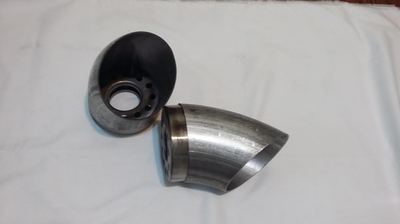 Lake Header 4" Slip Tunouts With MINI Baffle Fit 4" Headers Raw Steel ...