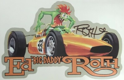 Ed Roth Big Daddy Sticker Carburettor, carby tool box,mancave,beer ...