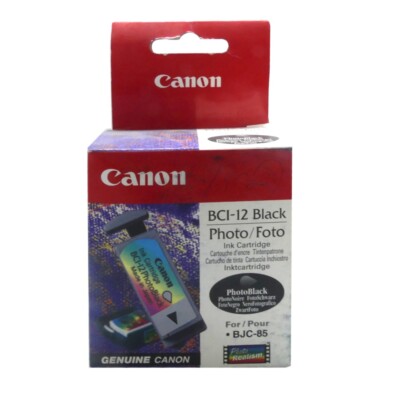 Original Canon Ink Cartridge BCI-12 Photo Black for BJC 55 85 | eBay