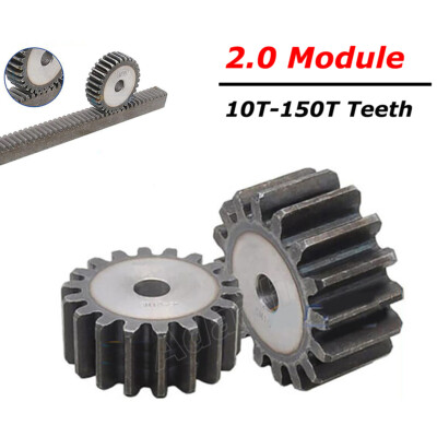 2 Mod Spur Gear 2M Module 10-150 Tooth Pitch 6.28mm Transmission Gear ...