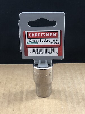 Craftsman 12-mm Socket, 12 Pt., 1/2” Drive, #34064 COMB SHIP $1 PER ...