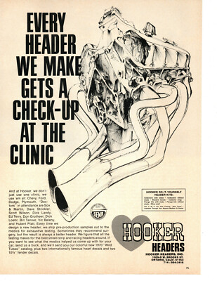1970 HOOKER HEADER ~ ORIGINAL PRINT AD | eBay