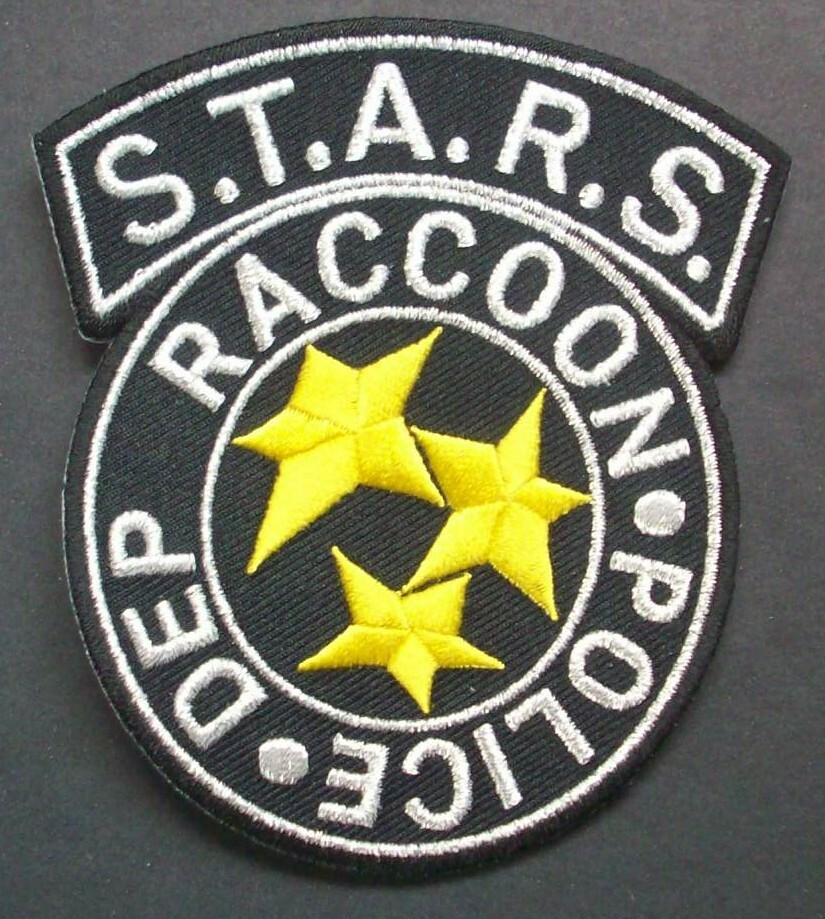 Resident Evil Stars Logo RESIDENT EVIL STARS RCPD Iron Sew On