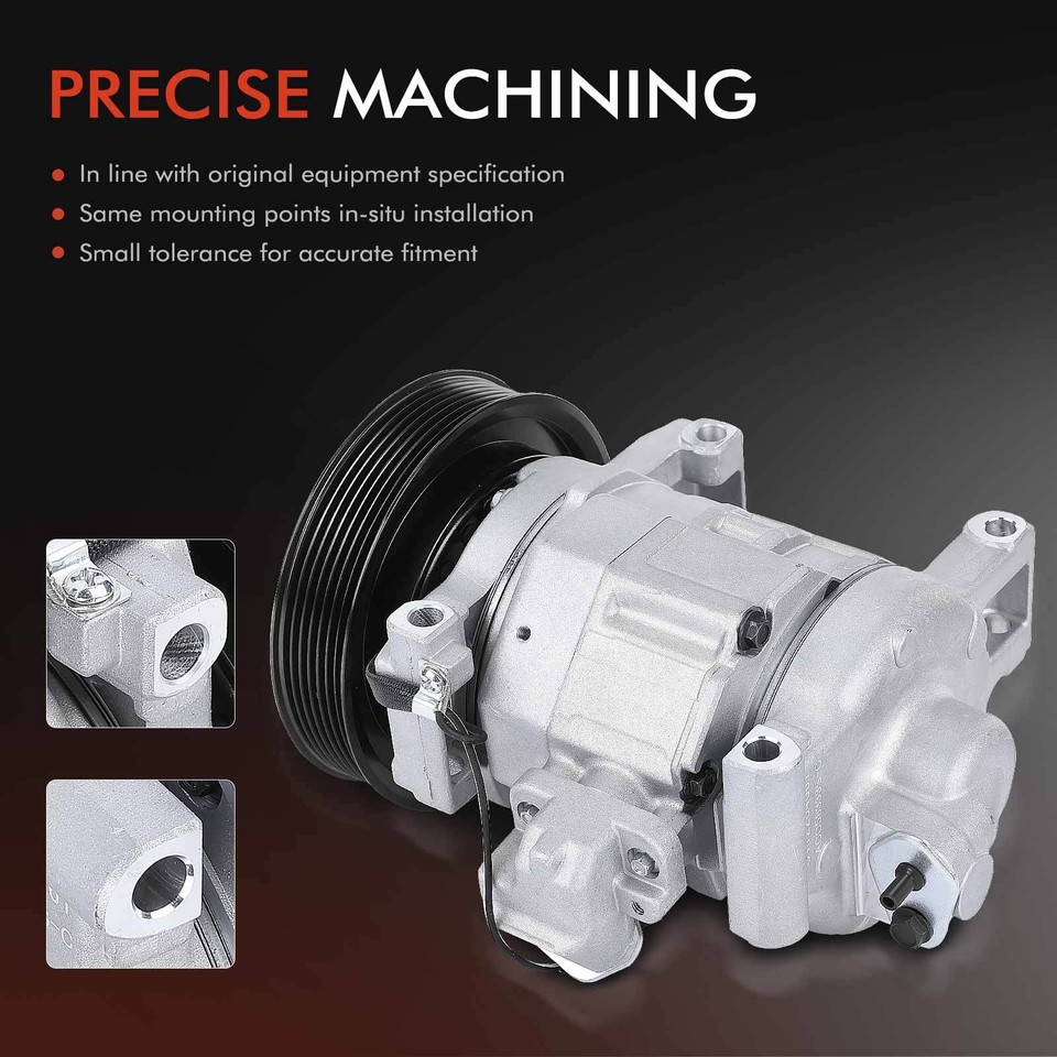 AC Compressor w/ Clutch for Honda Accord Crosstour L4 2.4L 2008-2015 ...