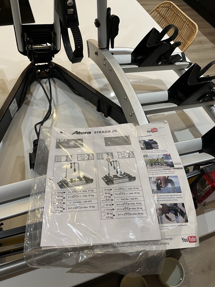 Atera Strata SDL Rear Bike Carrier 3 Bike Cycle Rack | eBay UK