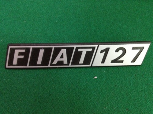 FIAT 127 PLASTIC BADGE SCRITTA EMBLEM NOS CLIP TYPE C | eBay
