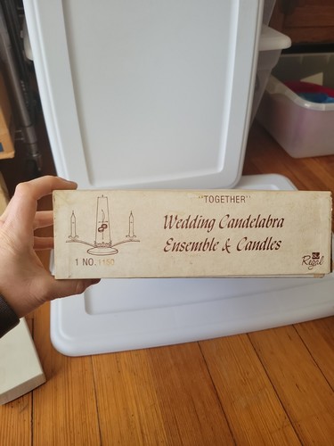 Vintage Retro Wedding Unity Candle Candelabra Set- READ | eBay