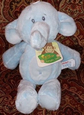 Aurora Babies Jungle Tails Cheeky Charlie Ethan Elephant Plush SEWN ...