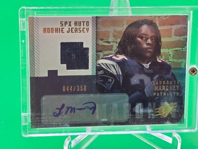 LAURENCE MARONEY 2006 UPPER DECK SPX 44/350 GOLD ROOKIE PATCH AUTO ...