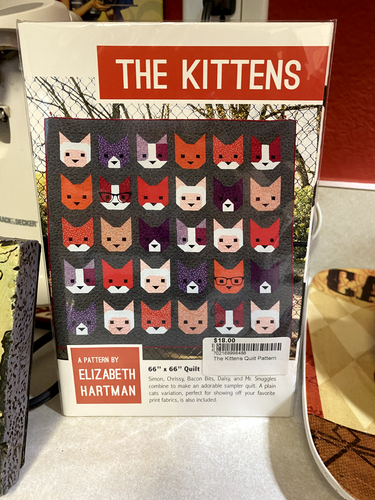 Feline Drive Fabric THE KITTENS Cat Quilt Elizabeth Hartman PATTERN ...