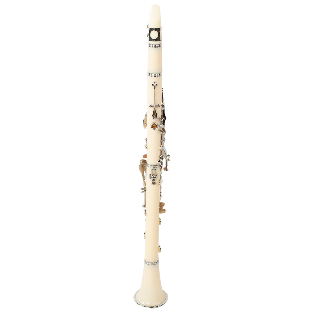 (White)Clarinet Set Premium Bakelite Tube BB 17 Keys Clarinet With Anti ...