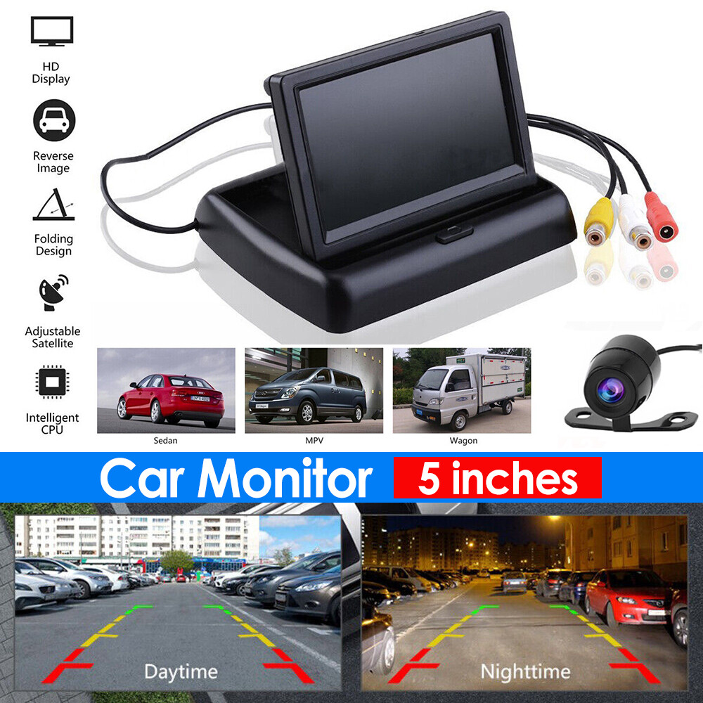 Backup Camera Wireless Car Rear View HD Parking System Night Vision + 5 ...