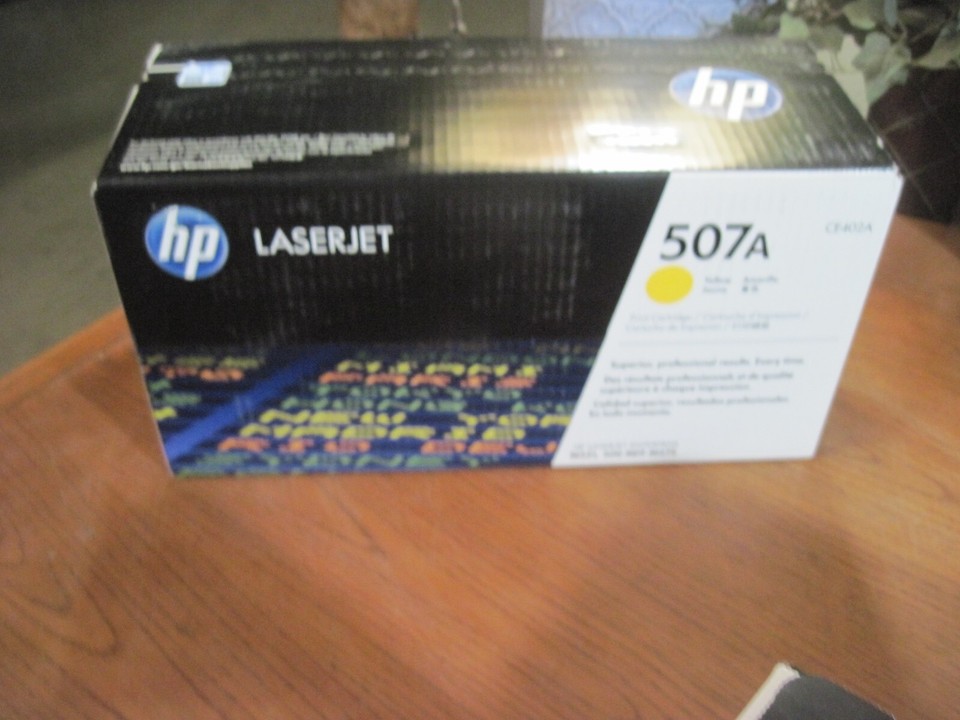 NEW SEAL! GENUINE HP CE402A 507A Yellow Toner Cartridge M551 500 M575 ...