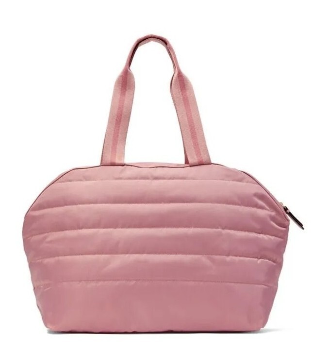 VICTORIA'S SECRET Pink Logo Zipper Quilted Puffer Travel DUFFLE BAG | eBay