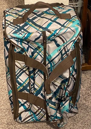 THIRTY ONE 31 TRAVEL SET ROLLING WEEKENDER COSMETIC BAG WALLET SEA ...