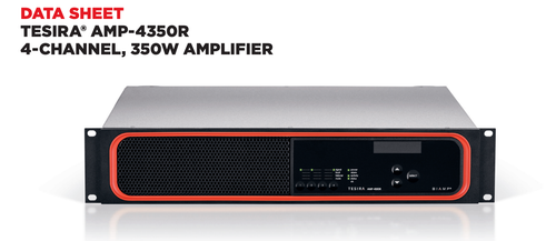Biamp TESIRA AMP-4350R 4-CHANNEL 350W AMPLIFIER AVB 8ohm 2ohm 4ohm | eBay