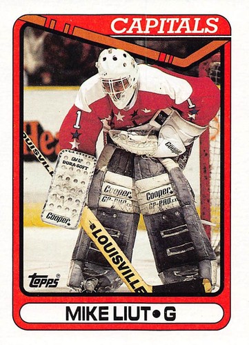 Mike Liut 1990-91 Topps 44 Washington Capitals Hockey Card | eBay