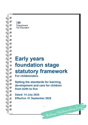Childminder 2025 Early Years EYFS Statutory framework | eBay UK