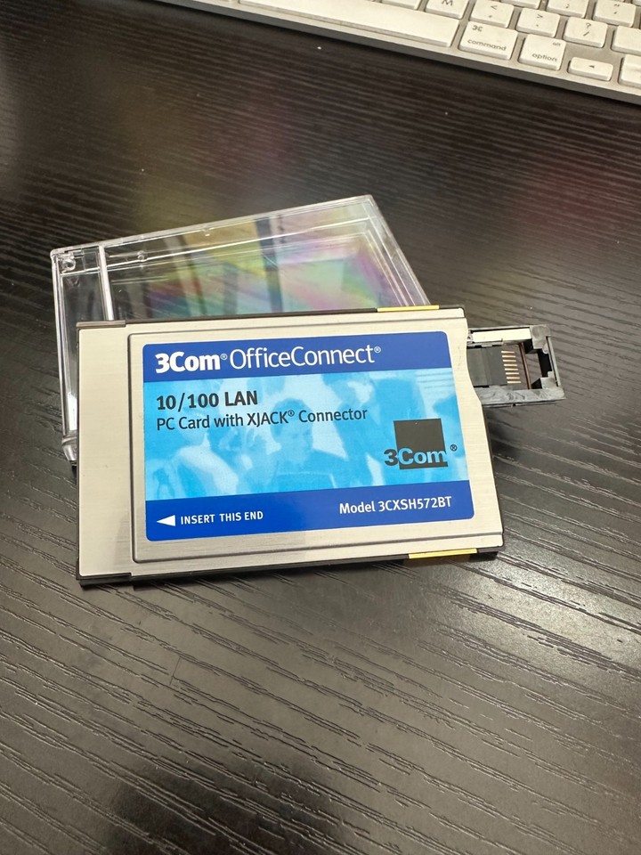 3Com OfficeConnect PCMCIA 10/100 Ethernet LAN PC Card with XJACK ...