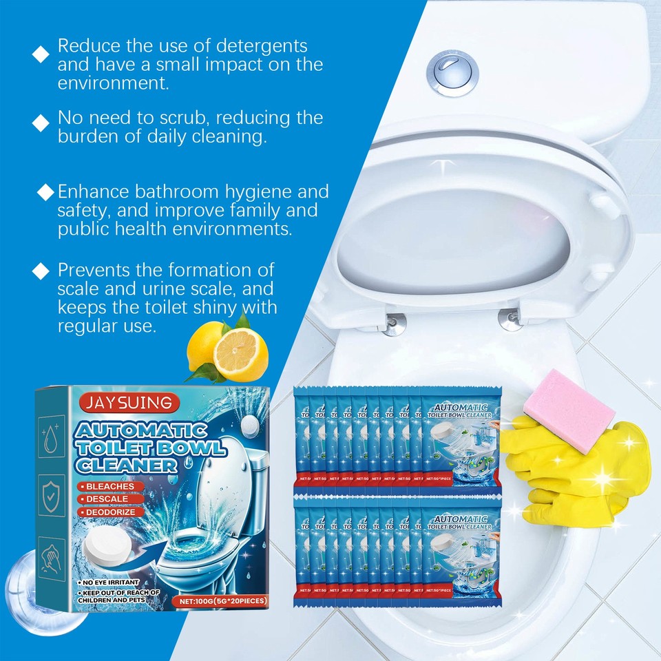 20Pcs Automatic Toilet Bowl Cleaner Tablets Bathroom Toilet Tank ...
