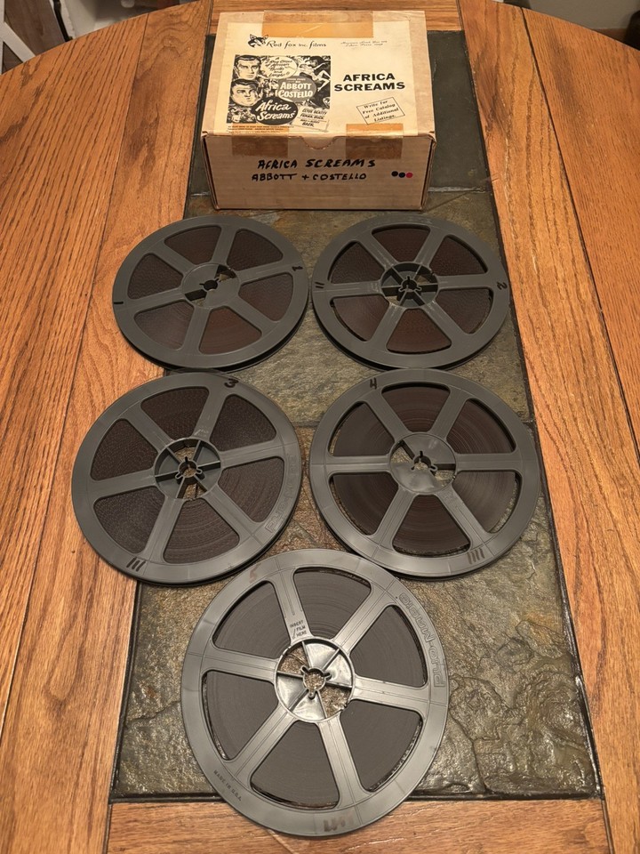 Africa Screams Abbott Costello full feature 5-400 ft. Reels super 8 ...