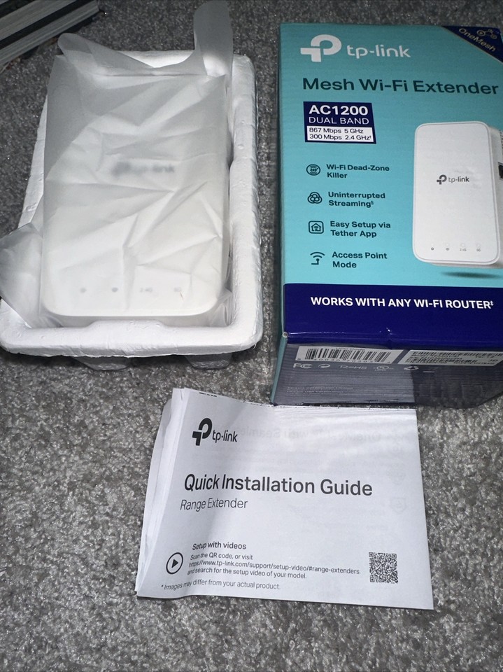 TP-Link Mesh Wifi- Extender AC1200 Dual band RE330 OneMesh NEW IN BOX ...