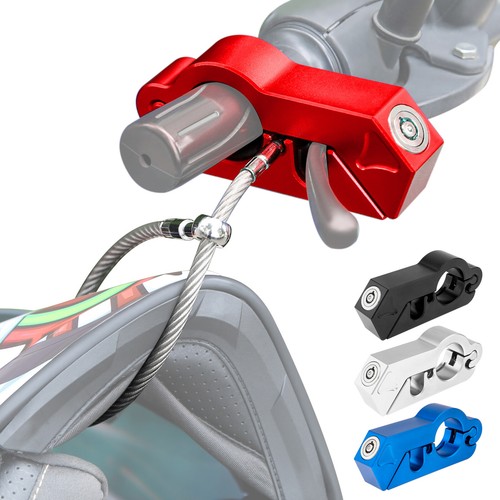 1x Heavy Duty Anti Theft Handlebar Brake Lock & Helmet Lock Combo for ...