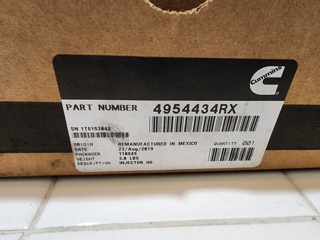 Fuel Injector for Cummins ISX 1997-2010 Remanufactured 4954434 ...