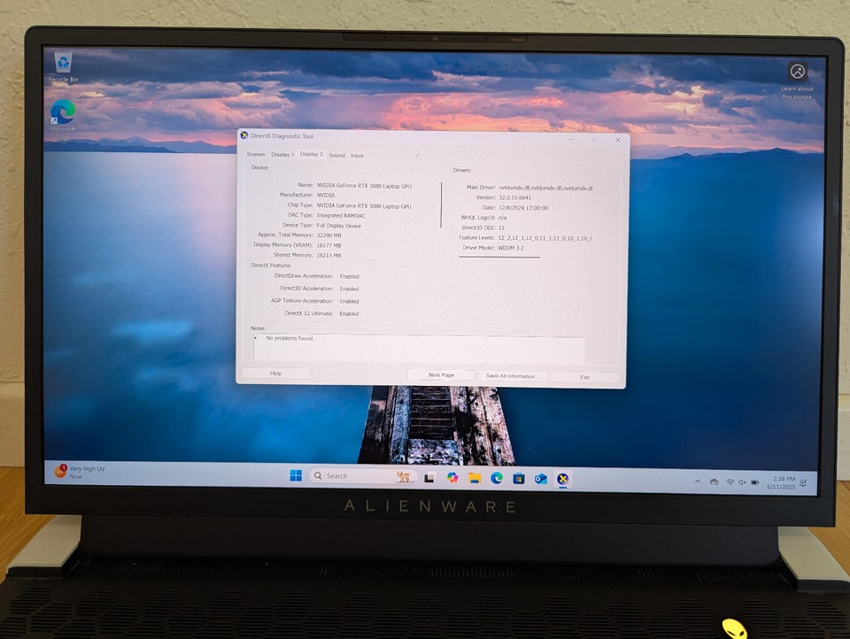 Top-spec Alienware X17 R1 3080 (16gb VRAM) - 32GB RAM - I9 - 4K 120HZ ...