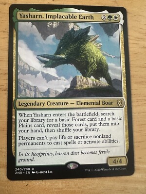 Yasharn, Implacable Earth Zendikar Rising Regular NM magic the ...