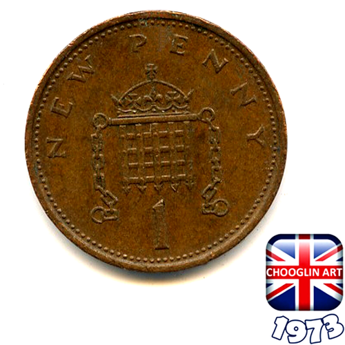 A BRITISH 1973 ELIZABETH II ONE PENNY 1p coin, 53 Years Old! | eBay UK