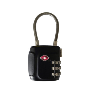 Cadenas à codes - Combinaison - 3 chiffres - Avec câble - Norme TSA ...