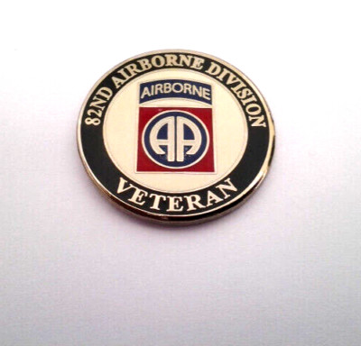 82ND AIRBORNE DIVISION VETERAN (1 Rd") US ARMY Military Hat Pin P15525 ...