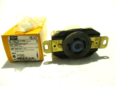 NEW HUBBELL HBL2420 TWIST-LOCK RECEPTACLE 20A/AMP 250V | eBay