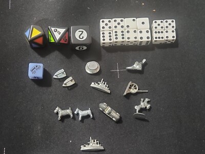 Lot 27 pieces tokens/ Monopoly Speed Die blue Game | eBay