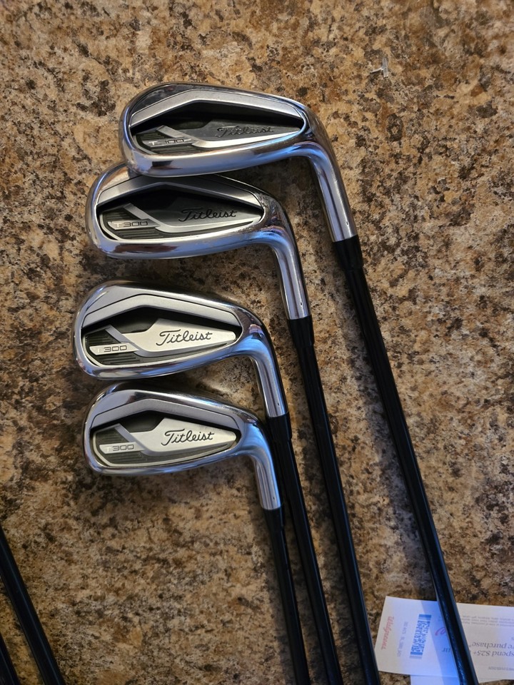 Titleist T300 Iron Set 5-9, P, 48° Graphite Regular Flex | eBay