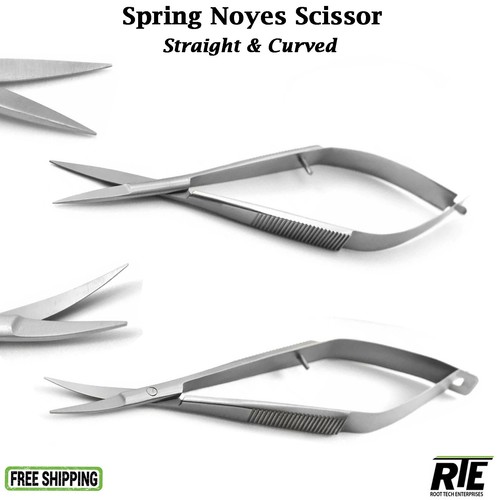 Micro Surgical Noyes Scissors Set Spring Action Scissors Set Of 2 ...