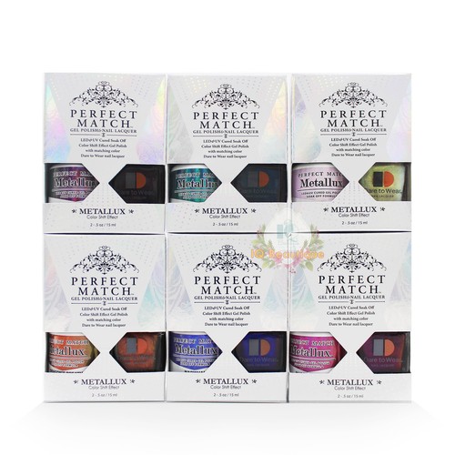 LECHAT PERFECT MATCH METALLUX GEL+LAC DUO 2018 COLLECTION UPDATED *PICK ...