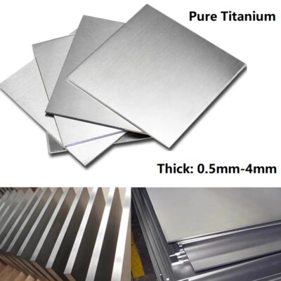 Pure Titanium Metal Plate Sheet Thick 0.5mm-4mm Metalworking Many Size ...